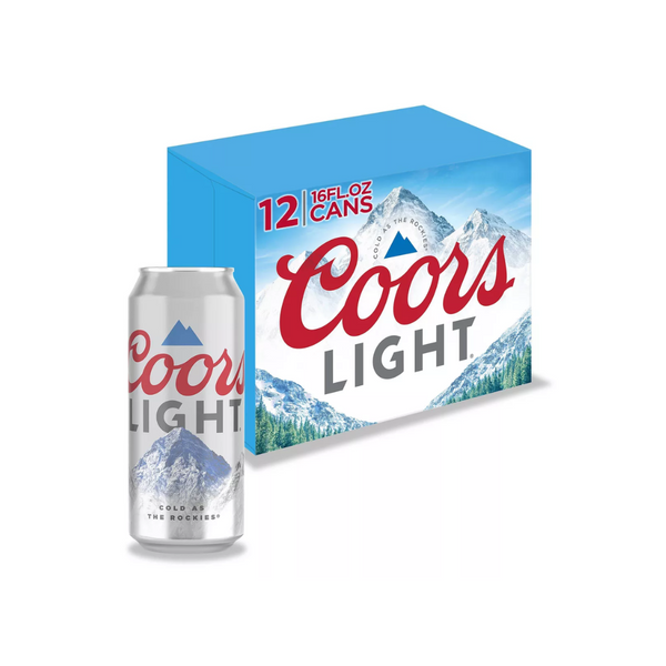 Coors Light - 12 Pack 16oz Cans - ALPEA Delivery