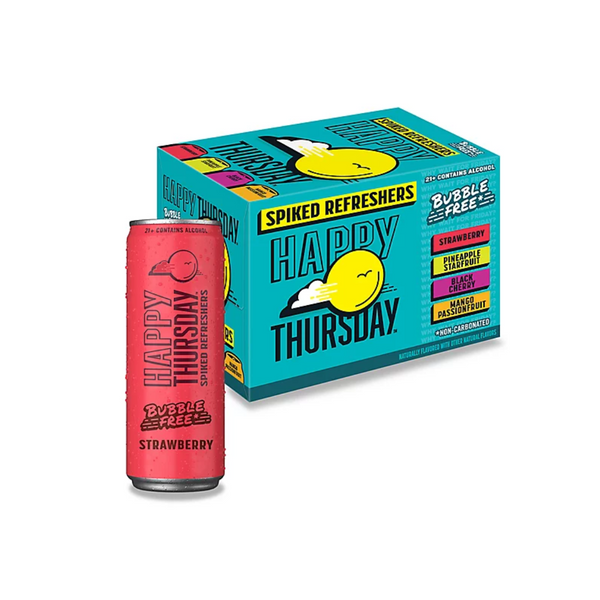 Happy Thursday Spiked Refreshers Variety Pack - 12 Pack 12oz Cans ...